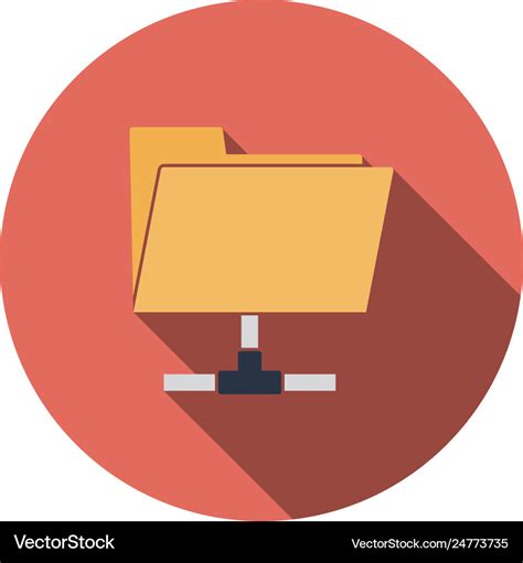 Shared Folder Icon Royalty Free Vector Image VectorStock