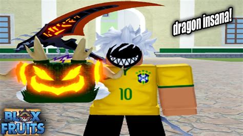 Muito Insana Comi A Dragon Pela Primeira Vez No Blox Fruits Youtube