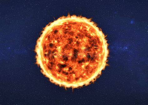 El Principal Sol Estrella Del Sistema Solar En El Espacio