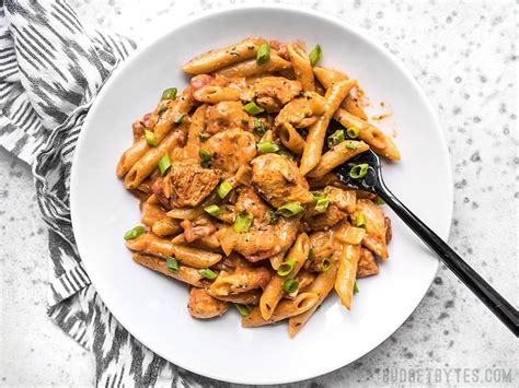 One Pot Creamy Cajun Chicken Pasta Budget Bytes