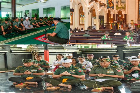 Perdana Rayakan HUT Kodam Pattimura Doa Lintas Agama Siwalima