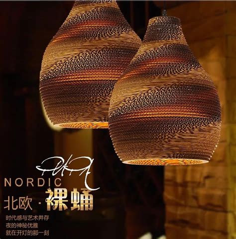 Honeycomb Naked Pupa Restaurant Lamp Cafe Paper Pendant Light Thai Lamp