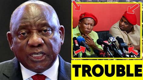 RAMAPHOSA Spits Fire To MALEMA And Shivambu Regarding The VBS Mutual