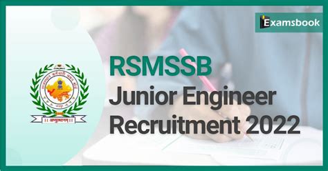 RSMSSB Junior Engineer Recruitment 2022 Apply Online For JE