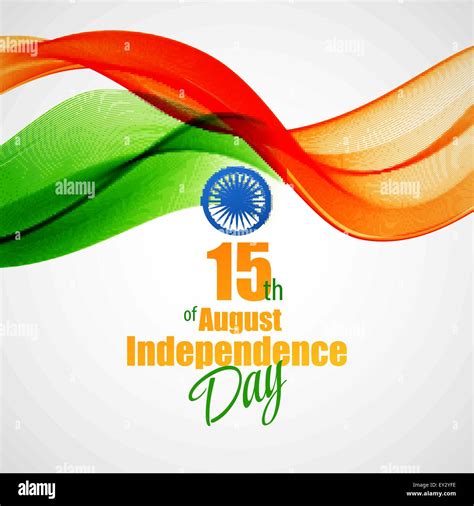 Creative Indian Independence Day Concept Vector Illustration Stock