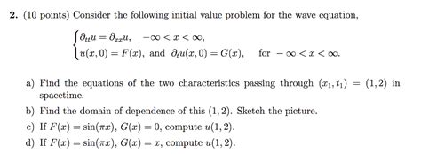 solved 2 10 points consider the following initial value