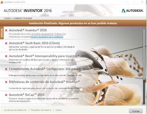 installation aborted result 1603 autodesk community