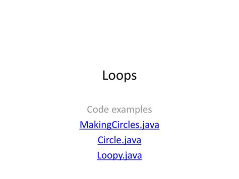 code examples makingcircles java circle java loopy java ppt download