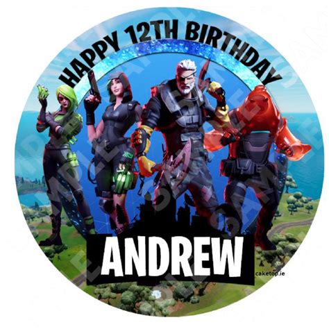Fortnite Cut Out Edible Cake Toppers Edible Picture Caketop Ie
