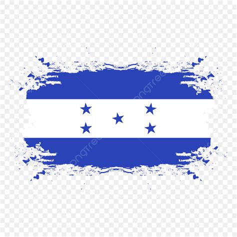 Honduras Flag Vector PNG Images Honduras Flag In Brush Stroke Free