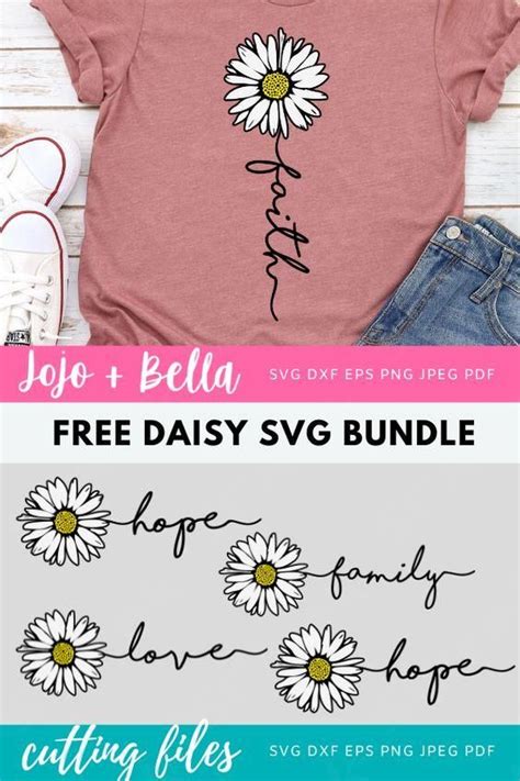 Free Daisy Svg Bundle Cricut Free Cricut Projects Easy Cricut