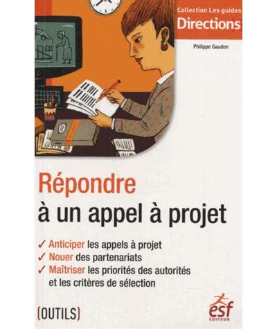 R Pondre Un Appel Projet Broch Philippe Gaudon Achat Livre