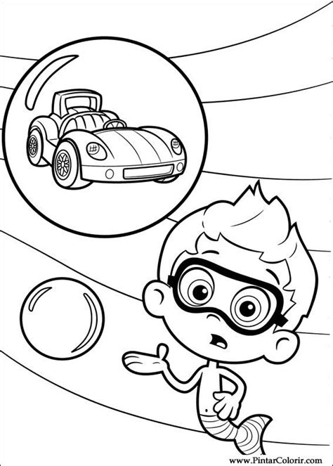 Desenhos Para Pintar E Colorir Bubble Guppies Imprimir Desenho 024