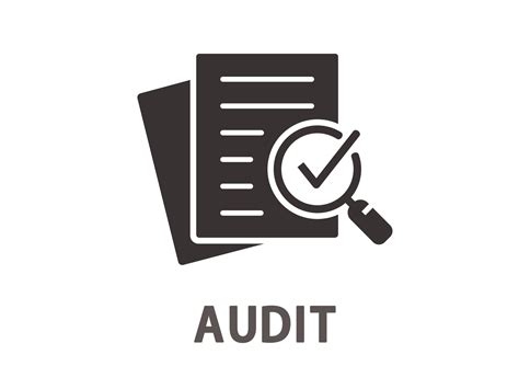 icono de auditoría sobre fondo blanco ilustración vectorial 14169996
