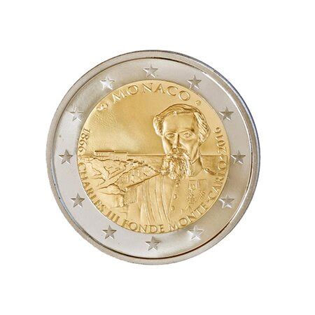 Pièce de monnaie 2 euro commémorative Monaco 2016 BE Charles III La