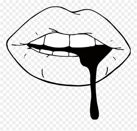 Lips Clipart Black And White Lipstutorial Org