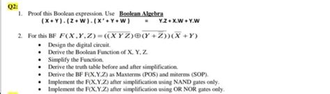 solved q2 1 proof this boolean expression use boolean