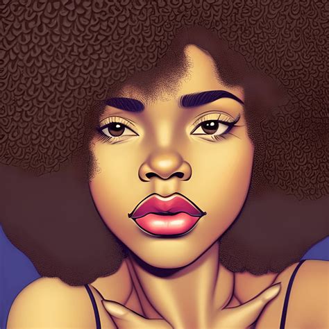 Gorgeous Light Skin Melanin Skin Disney Girl With Big Curly Hair · Creative Fabrica