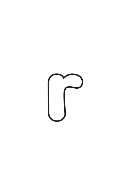 Free Printable Bubble Letter R