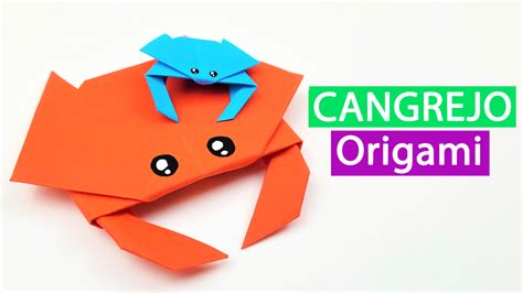 Cómo hacer un CANGREJO de papel FÁCIL Manualidades Play