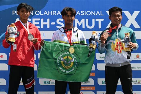 PON XXI Aceh Sumut Jabar Raih Emas Panahan Recurve Putra ANTARA Foto