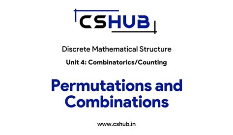 permutations and combinations discrete mathematical structures