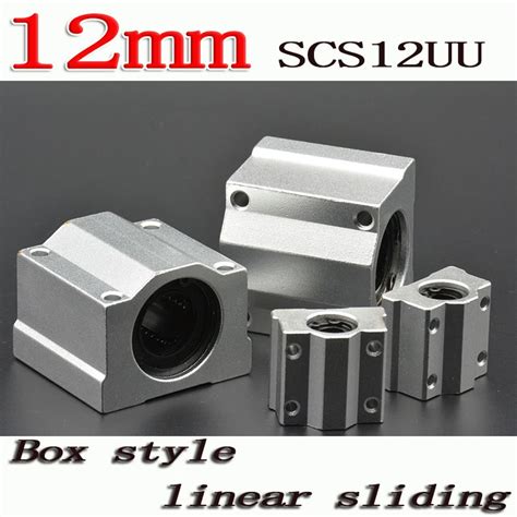 4pcs Lot SC12UU SCS12UU Linear Motion Ball Bearings Slide Block Bushing