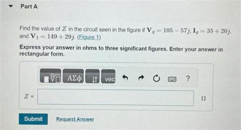 Solved FigureFind The Value Of Z In The Circuit Seen In The Chegg