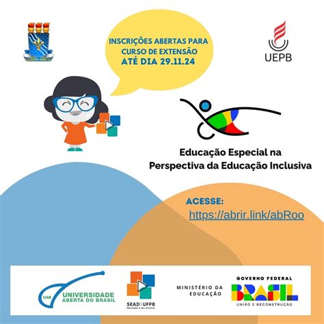 Inscrições Abertas para Curso de Extensão em Educação Especial na