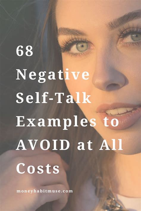 Negative Self Talk Examples To Avoid At All Costs Negative Self