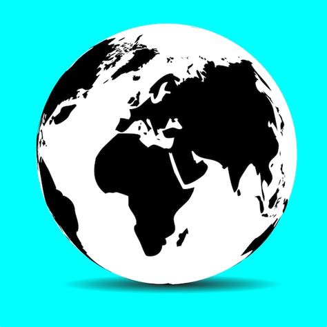 Globe Carte Terre Continent Et Oc An Plan Te Et Sph Re Terrestre