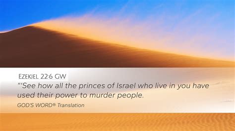 Ezekiel 22 6 GW Desktop Wallpaper See How All The Princes Of Israel