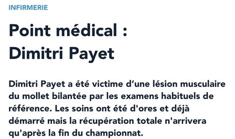 Guillaume Tarpi on Twitter Dans un communiqué lOM confirme le