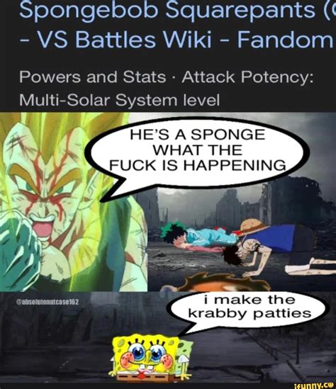 Spongebob Squarepants VS Battles Wiki Fandom Powers And Stats