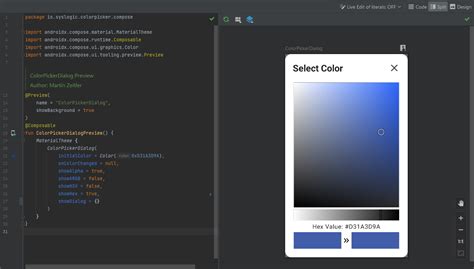Github Syslogic Androidx Colorpicker A Color Picker Library For Android