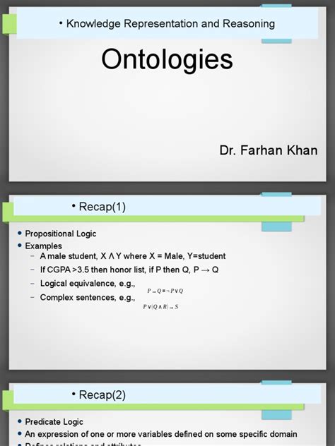ontologies part01 pdf ontology ontology information science
