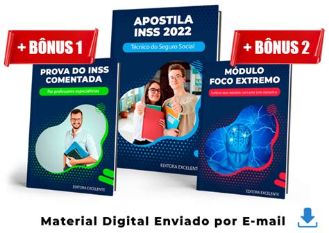 Apostila INSS 2022 Técnico do Seguro Social Excelente Top