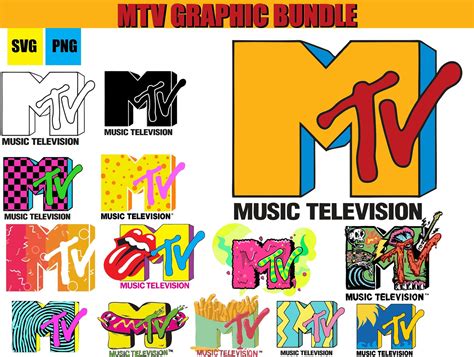 Mtv Bundle Svg Png Cricut Ready Cut Files Digital Vector Etsy