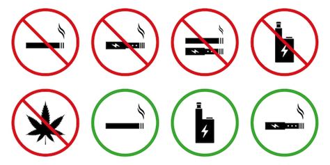 Verbotener Rauchbereich Zeichensatz Verbotszone Rauch Cannabis Droge
