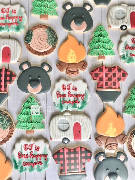One Happy Camper Theme Decorated Sugar Cookie 1 Dozen Etsy