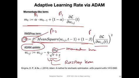 L Adam Combining Adaptive Learning Rates And Momentum Youtube