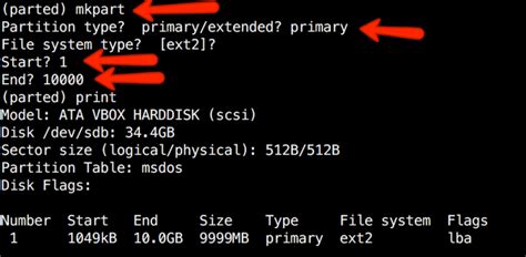 Parted Commands To Create And Manage Partitions In Linux
