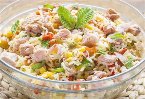 Salade de Riz au Thon et aux Œufs Durs Plat et Recette