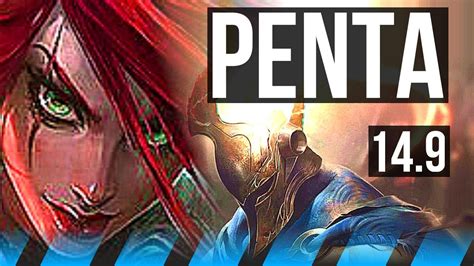 Katarina Vs Pantheon Mid Penta Solo Kills K Comeback