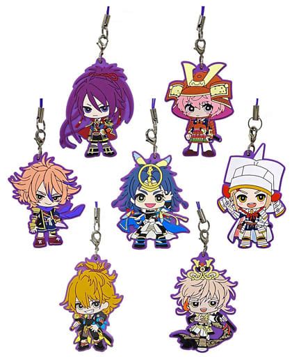 駿河屋 全7種セット 刀剣乱舞 ONLINE カプセルラバーマスコット 極其の三キーホルダーマスコット
