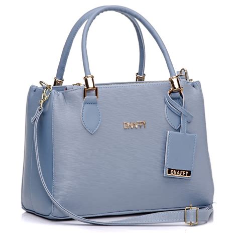 Bolsa Feminina Azul Lorena Alça de Mão e Transversal Dhaffy DHAFFY
