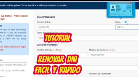 COMO RENOVAR DNI AZUL O ELECTRONICO Facil Y Rapido Por Internet 2022