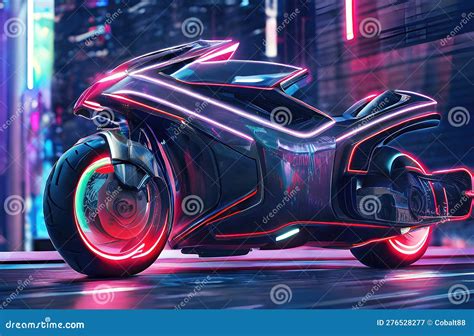 Motorcycle Futuristic Sci Fi Design Fantastic Motorbike Modern Project