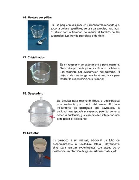 30 Materiales de Vidrio para Laboratorio de Química Materiales de