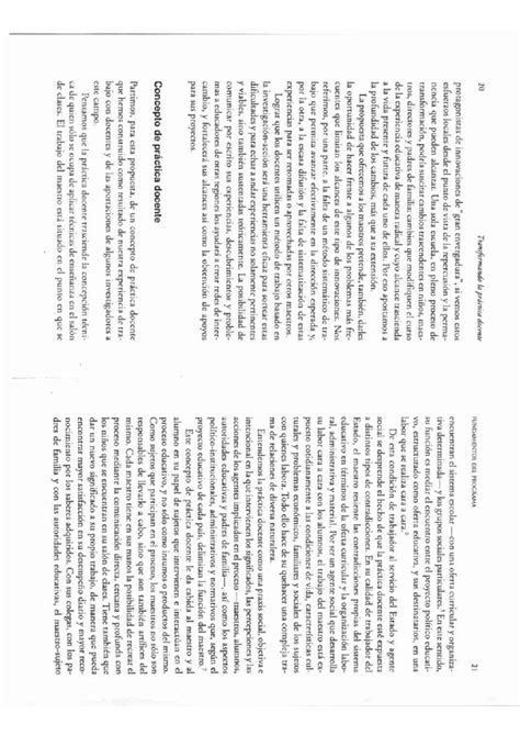 Texto Fierro Pr Ctica Docente Y Sus Dimensiones Transformando